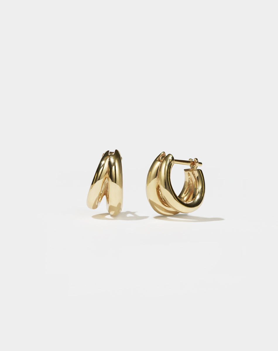 Buy Meadowlark Small Coco Hoops in Gold | Banded Together